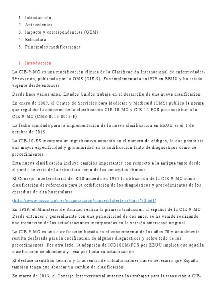 Curso de Cie 10 | PDF | Clasificación estadística internacional de ...