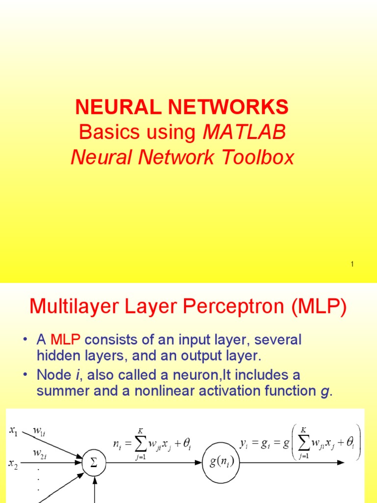 Neural Networks Basics Using Matlab Pdf Artificial Intelligence Intelligence Ai And Semantics