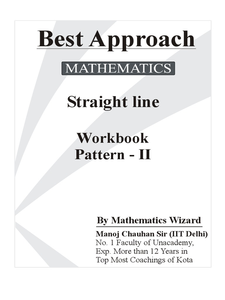 Best Approach: Straight Line | PDF | Rectangle | Triangle Geometry