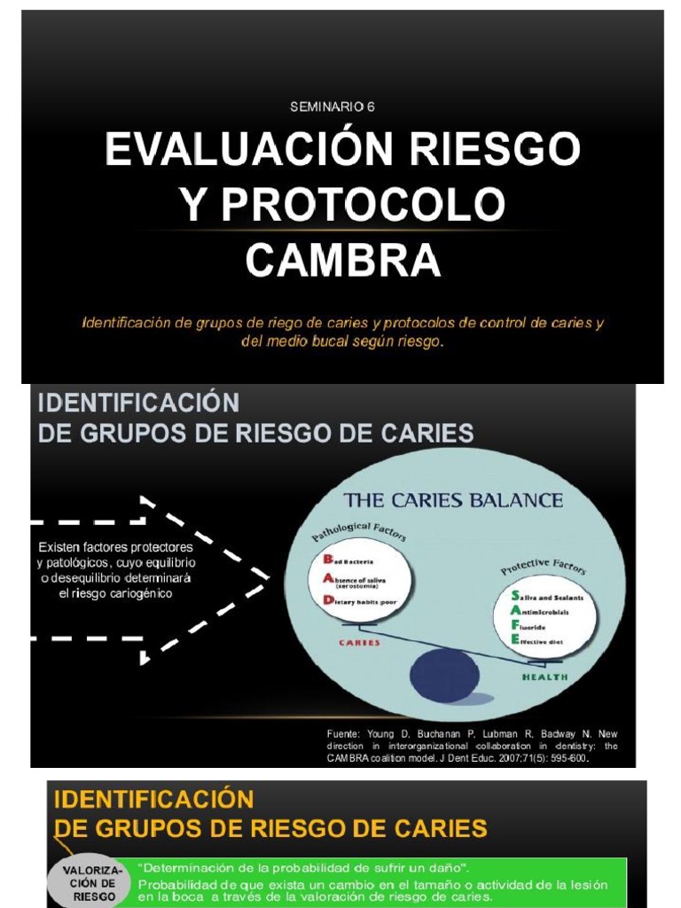 Protocolo de CAMBRA | PDF