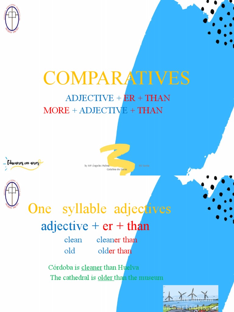 Comparatives: Er + Than More + Than | PDF