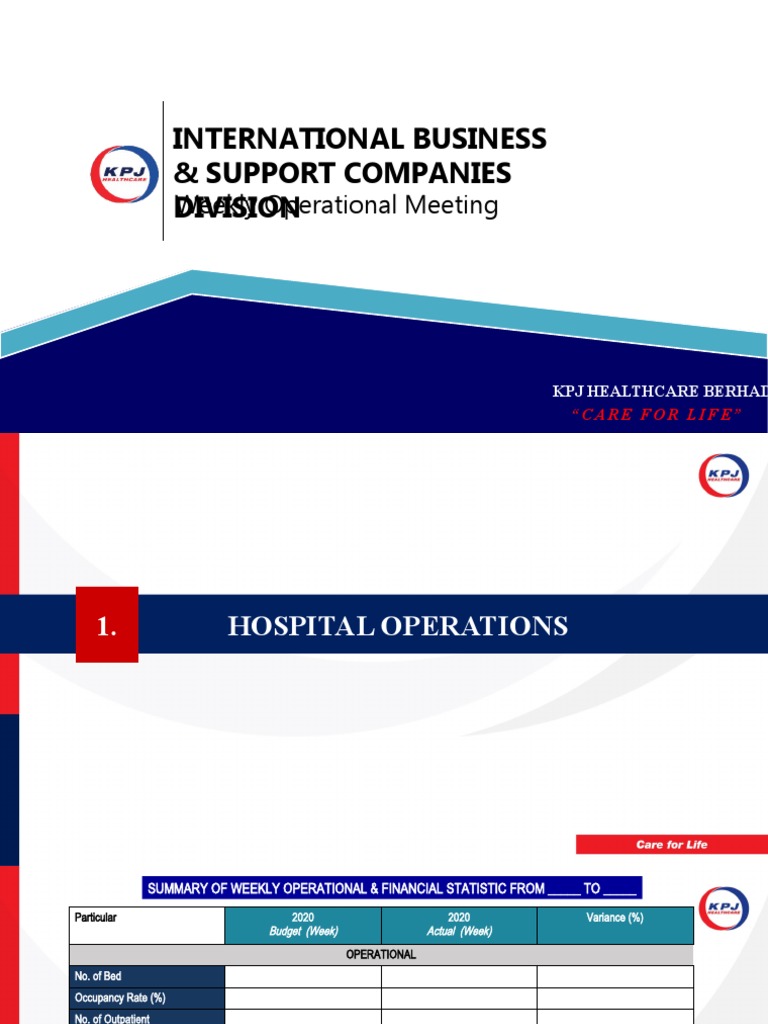 Template Operational Meeting | PDF | Patient | Health Sciences