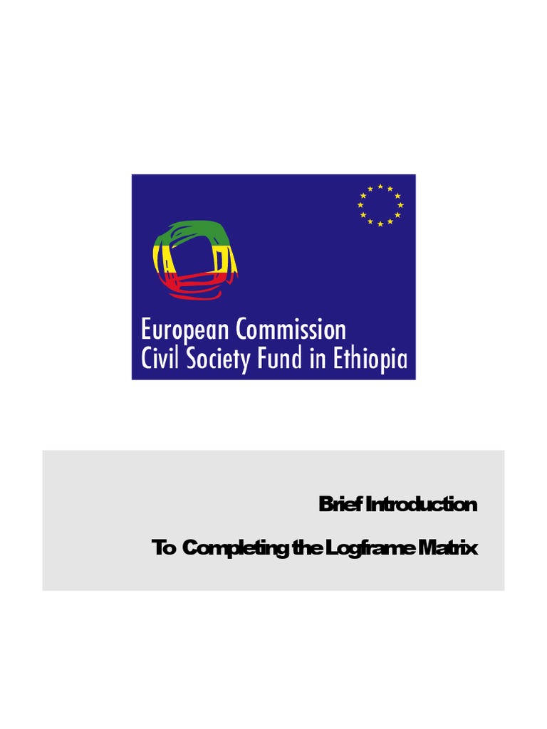 Brief Introduction To Completing The Logframe Matrix | PDF | Business ...