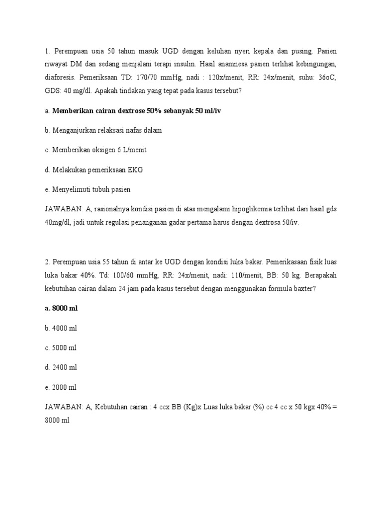 Soal Dan Jawaban GADAR | PDF