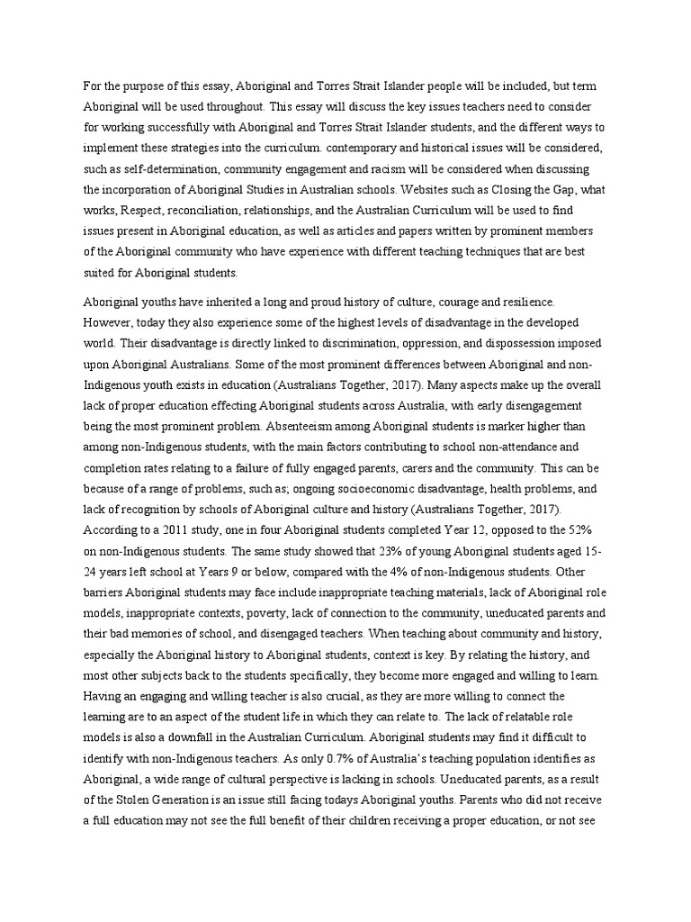 Enhancing Education for Aboriginal Students | PDF | Indigenous ...