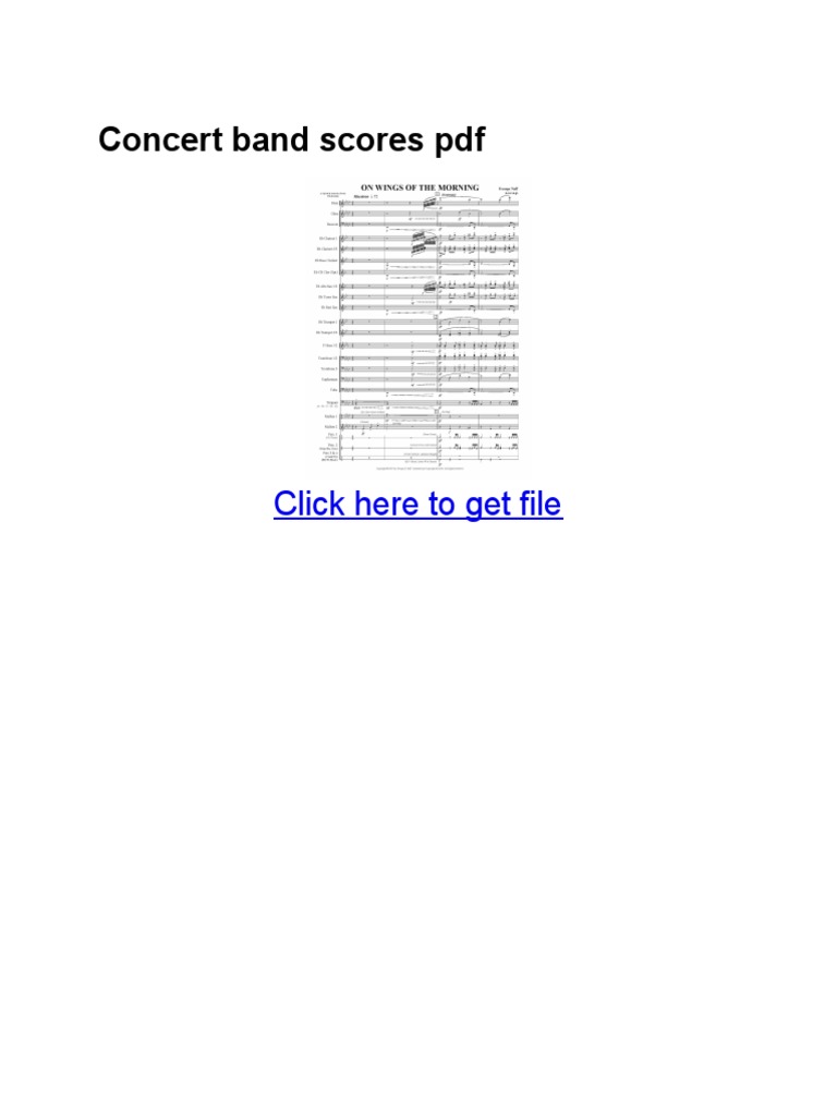 Concert Band Scores PDF | PDF | Sheet Music | Classical Music