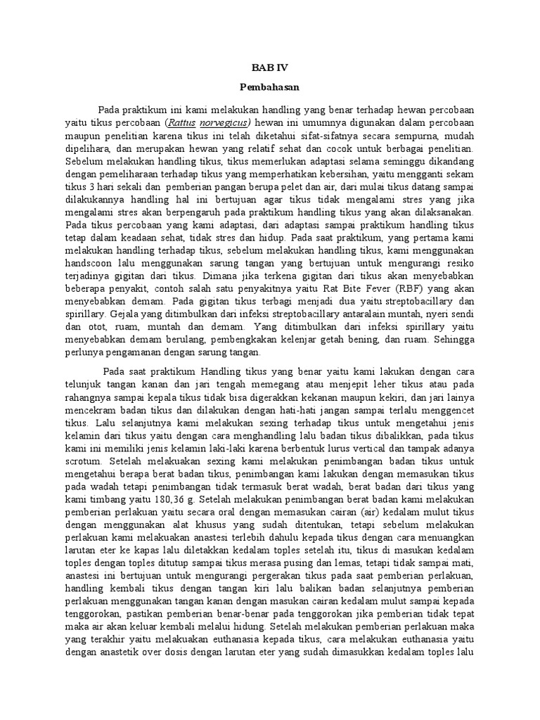 BAB IV Handling Tikus | PDF