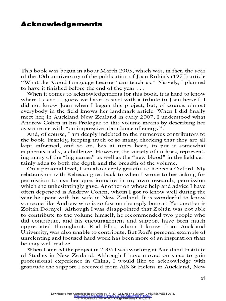 Lessons From Good Language Learner Part4 Forewords | PDF | Books