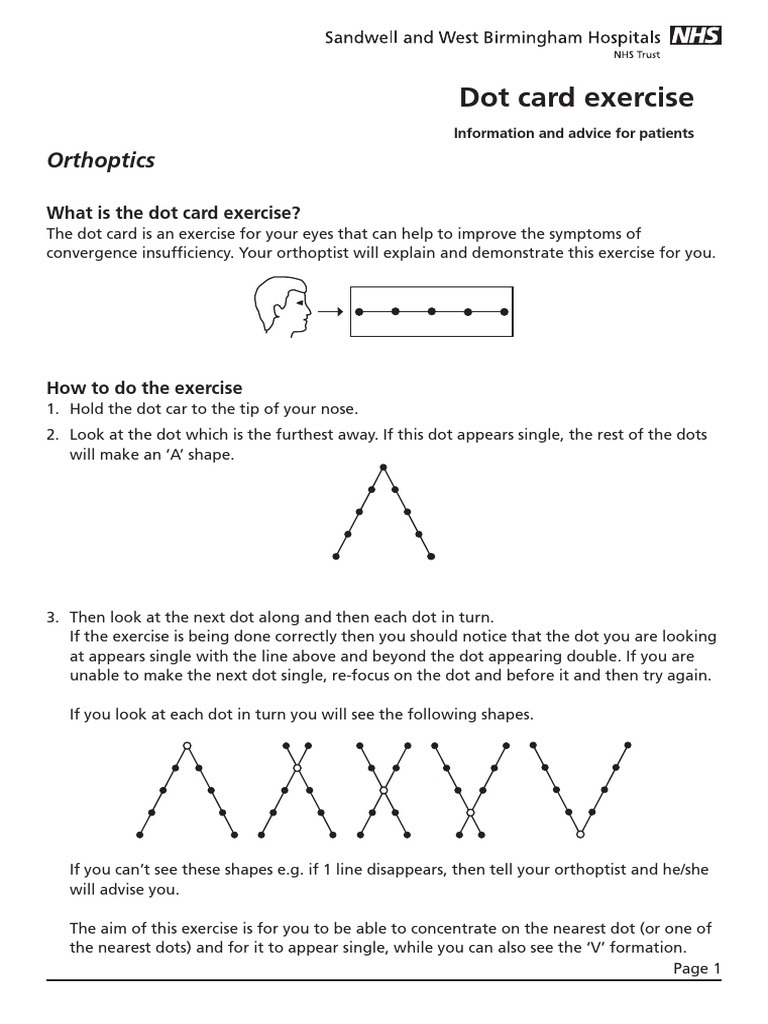 Dot Card Exercise ML4720 | PDF | Vision | Clinical Medicine