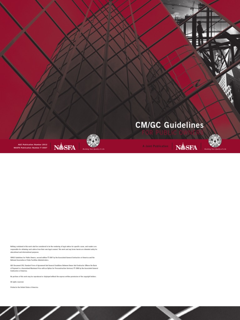 CM GC Guidelines | PDF | Construction Management | Procurement