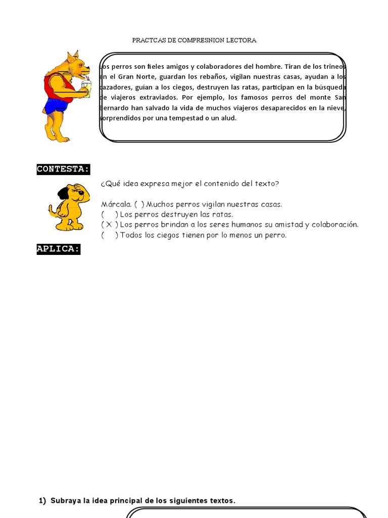 Practica de Comprension Lectora | PDF | La contaminación del agua | Agua