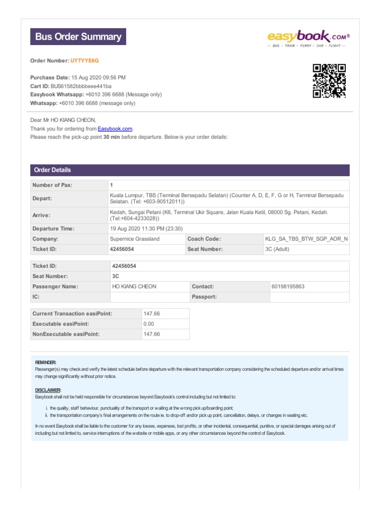 Bus Order Summary | PDF | Government | Business