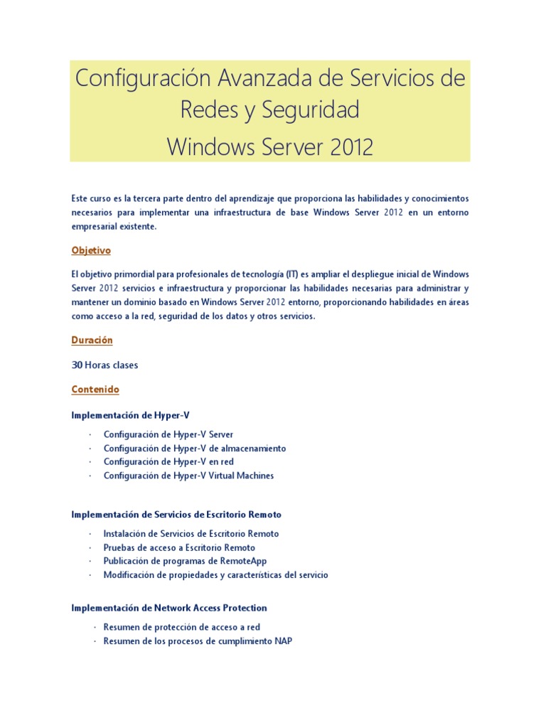 Manual Configuracion Avanzada de Servicios de Redes y Seguridad Windows ...