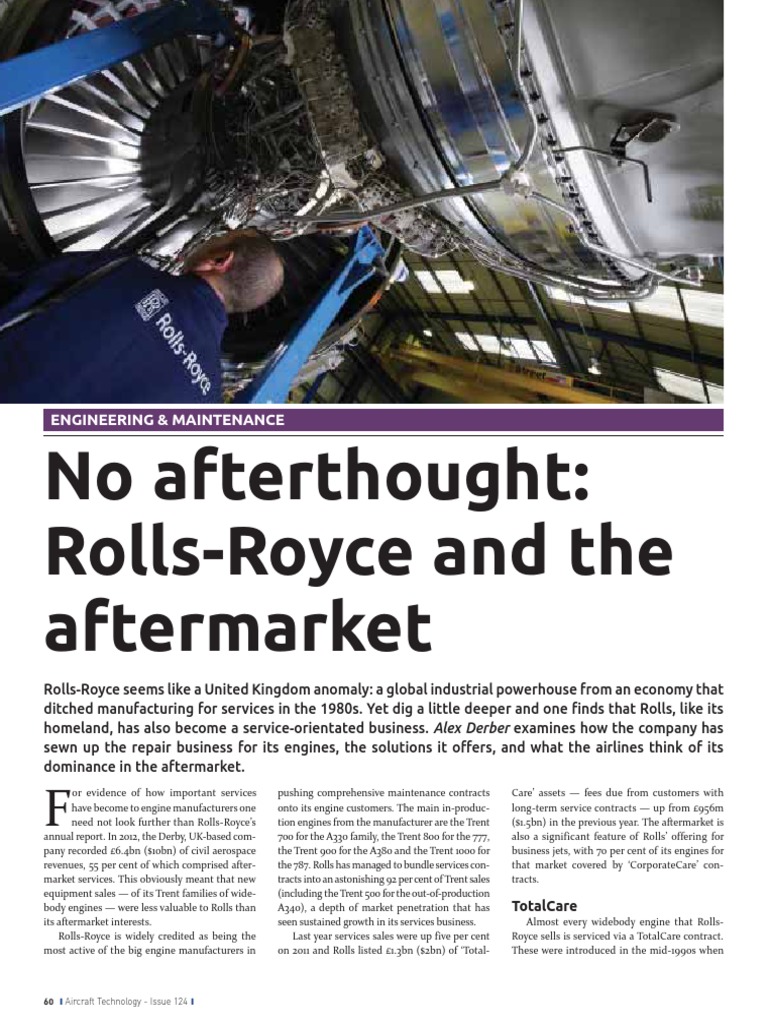 Rolls-Royce's Dominance in the Aftermarket Through Comprehensive ...