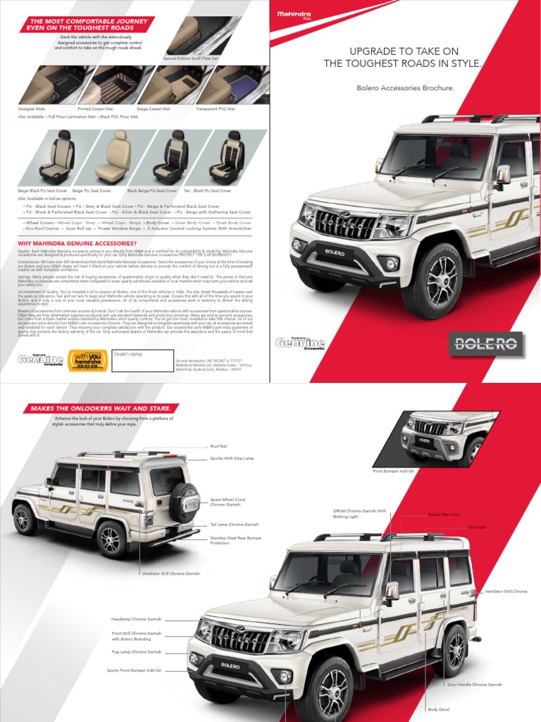 Accessories Brochure 9 April PDF Car Cars Of The United States