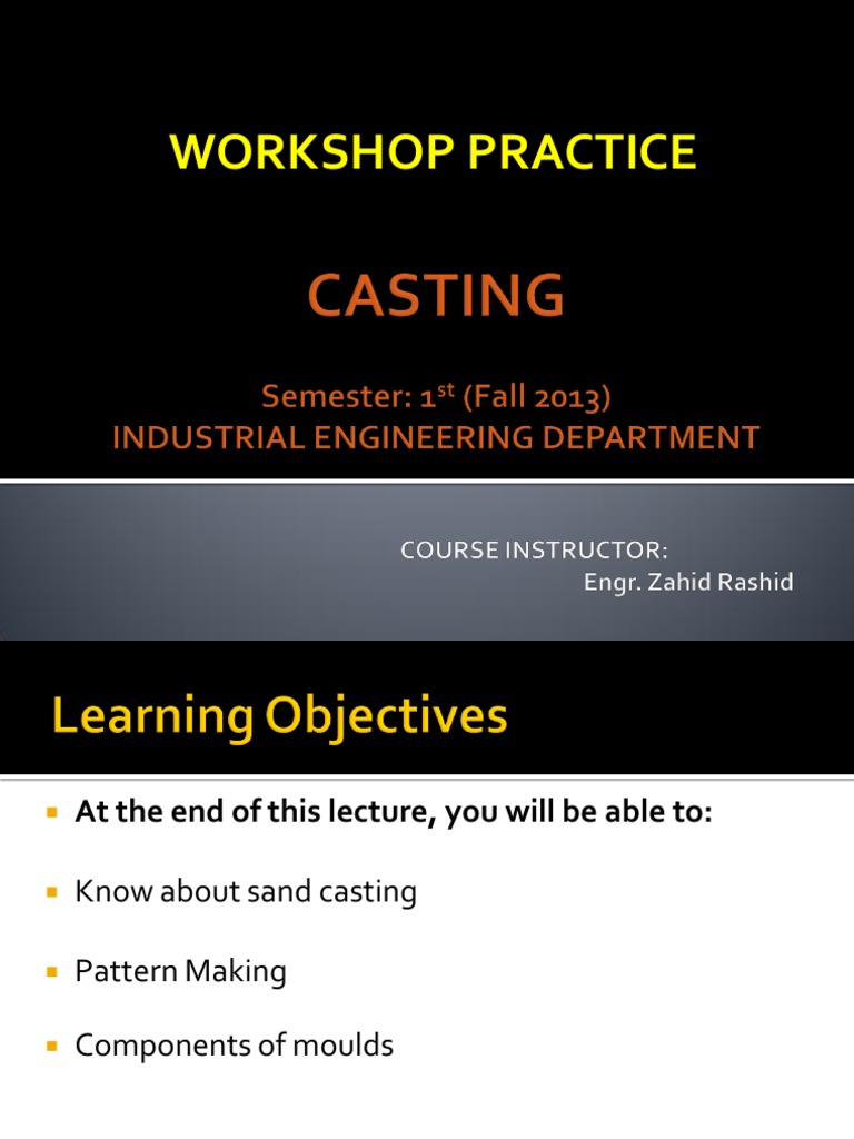 WPT Casting | PDF | Casting (Metalworking) | Metals