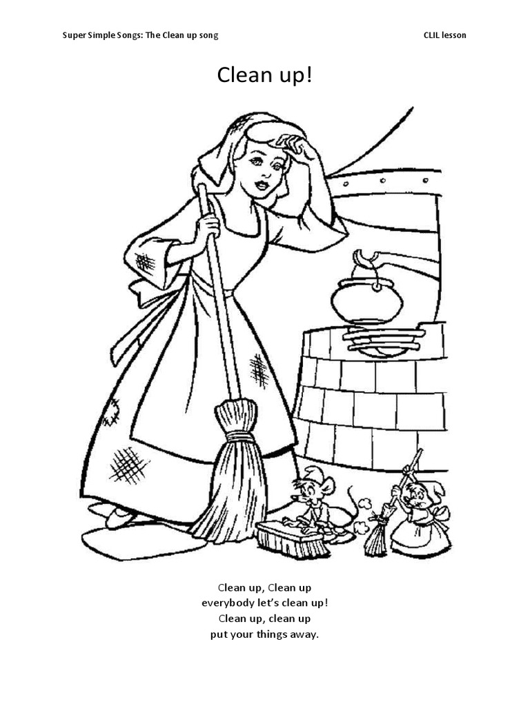 Clean Up!: Super Simple Songs: The Clean Up Song CLIL Lesson | PDF