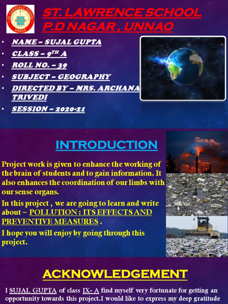 Geography Notes | PDF | Air Pollution | Water Pollution
