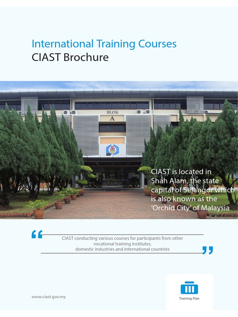 CIAST Brochure: International Training Courses | PDF | Malaysia ...
