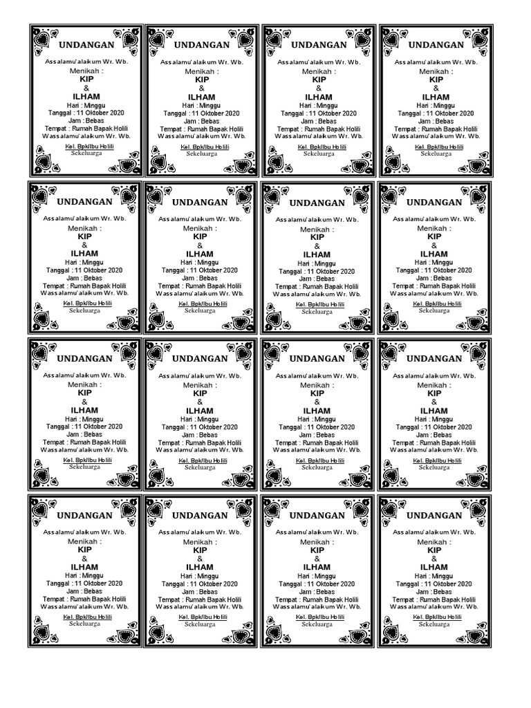 Undangan Rokok | PDF