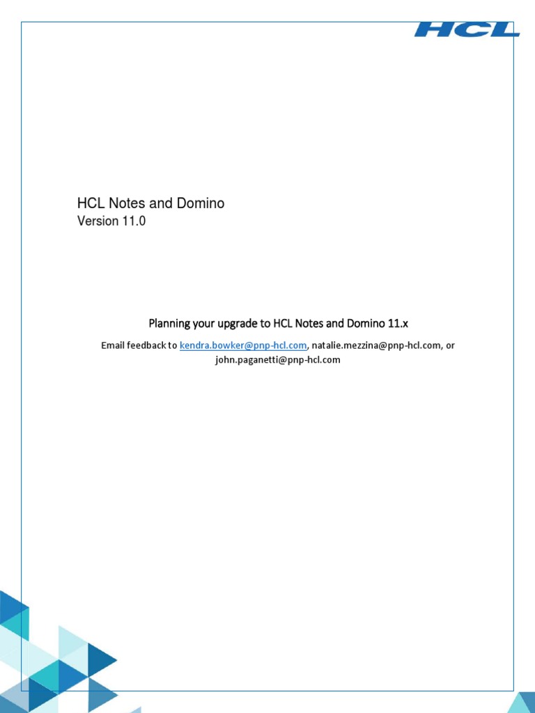Upgrading To HCL Notes and Domino 11 - 08122020 | PDF | Ibm Notes ...