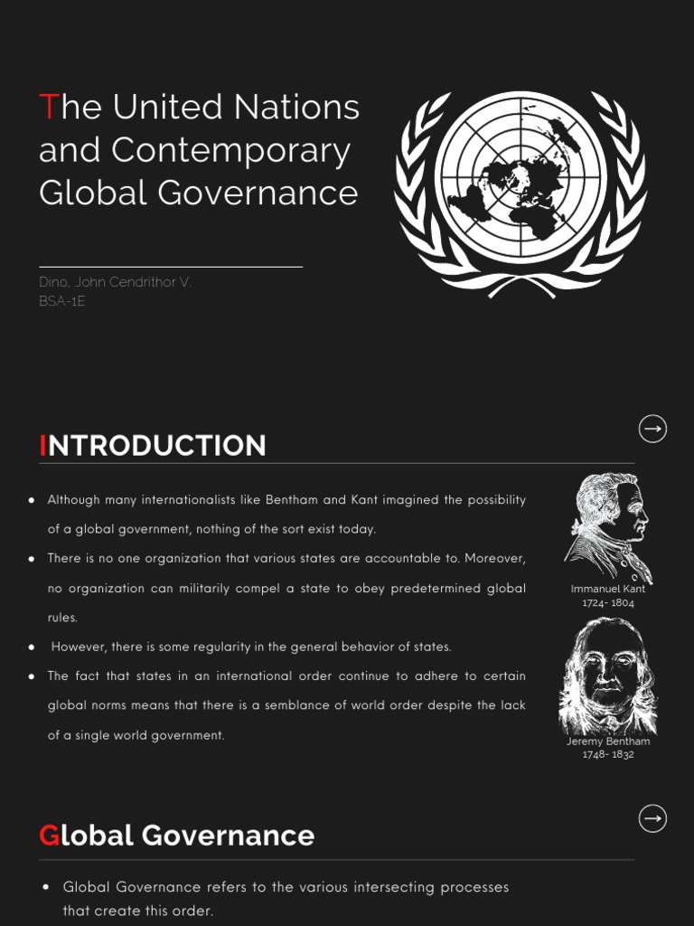 The United Nations and Contemporary Global Governance | PDF | United ...