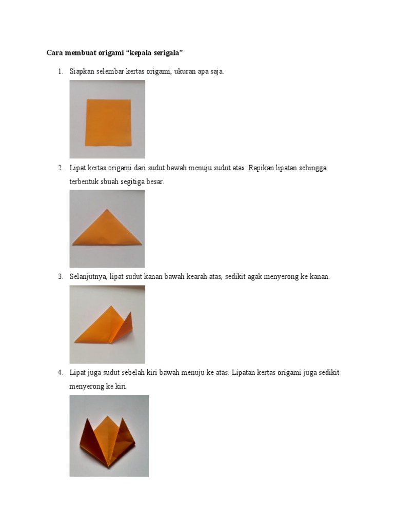 Origami Kepala Serigala | PDF