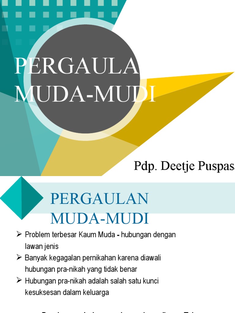Pergaulan Muda-Mudi | PDF | Kesehatan Holistik | Agama & Spiritualitas