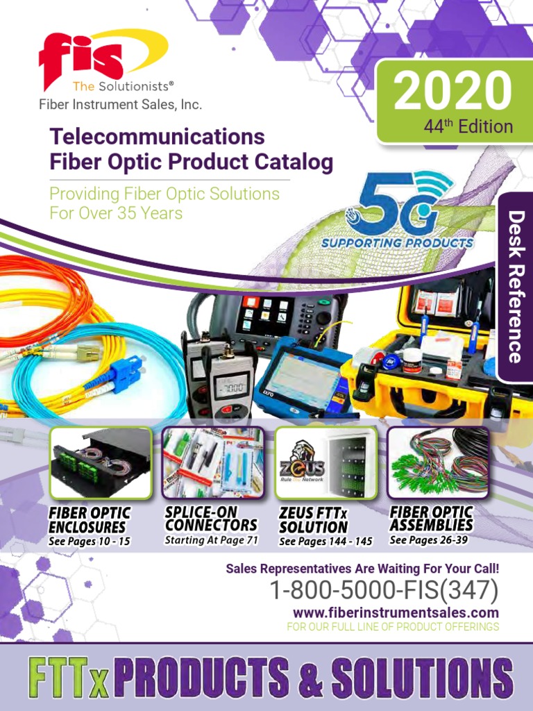 Fis Catalog PDF | PDF | Fiber To The X | Optical Fiber