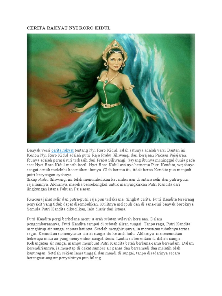 Cerita Rakyat Nyi Roro Kidul | PDF