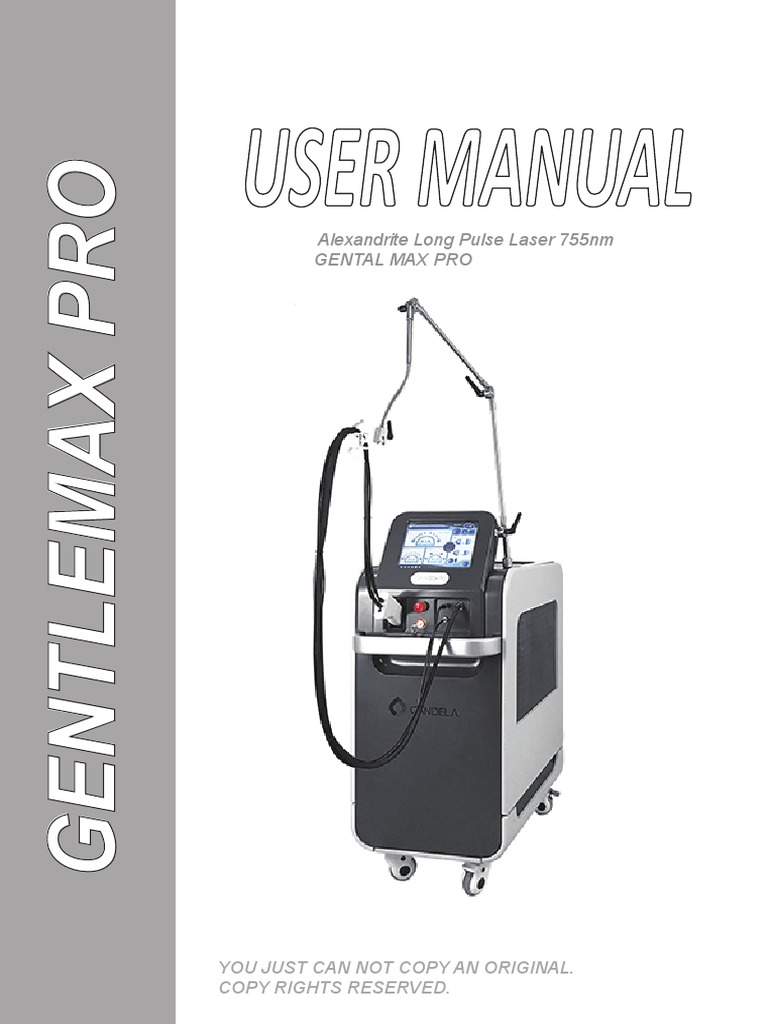 User Manual Candela Gentlemax Pro Trade - 2 | PDF | Laser | Water