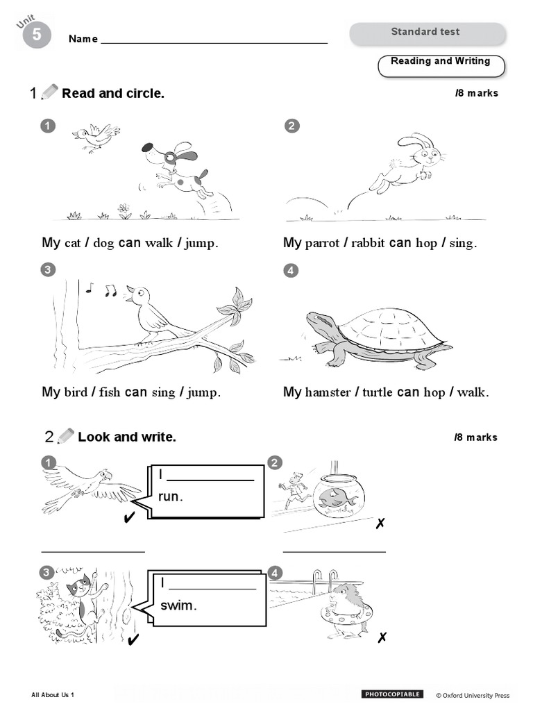 Unit 5 Standard Test Overview | PDF