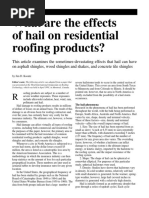 FM Global Data Sheet 1-34: Hail Damage | PDF | Hail | Roof