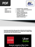 Zomato's Acquisition of Uber Eats | PDF | Business | Economies