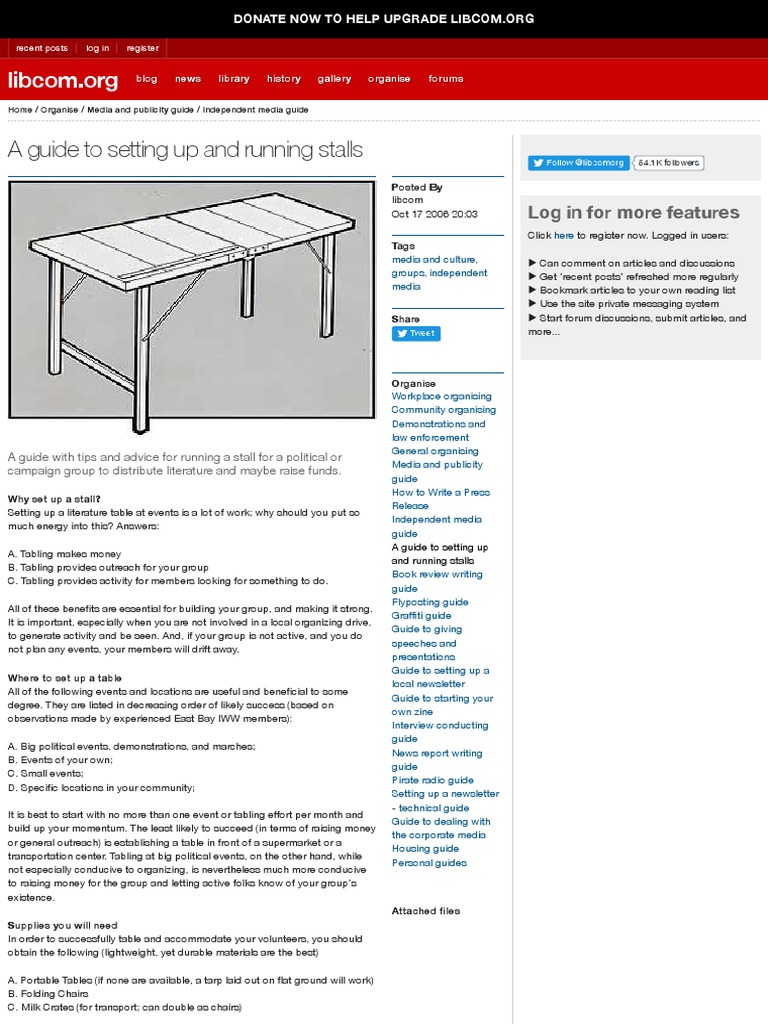 Guide to Running Effective Stalls | PDF | Merchandising | Business