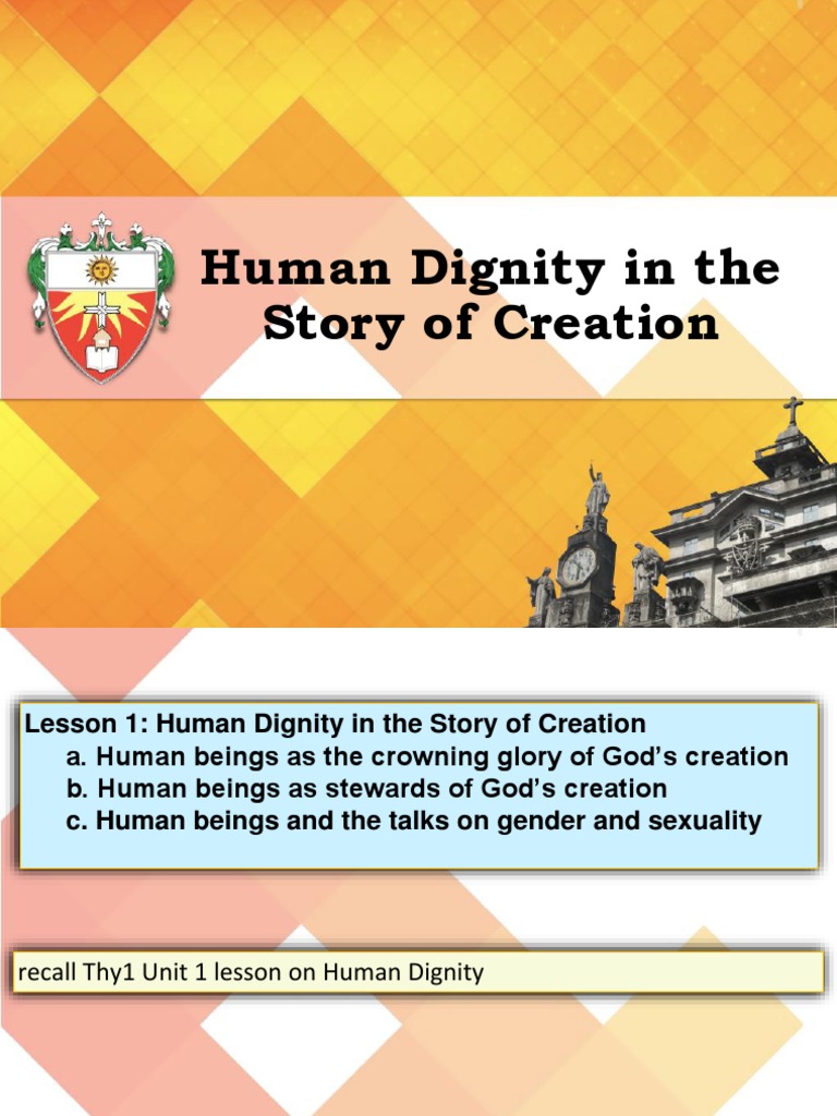 THY 3 Unit 1 Lesson 1 | PDF | Image Of God | Genesis Creation Narrative