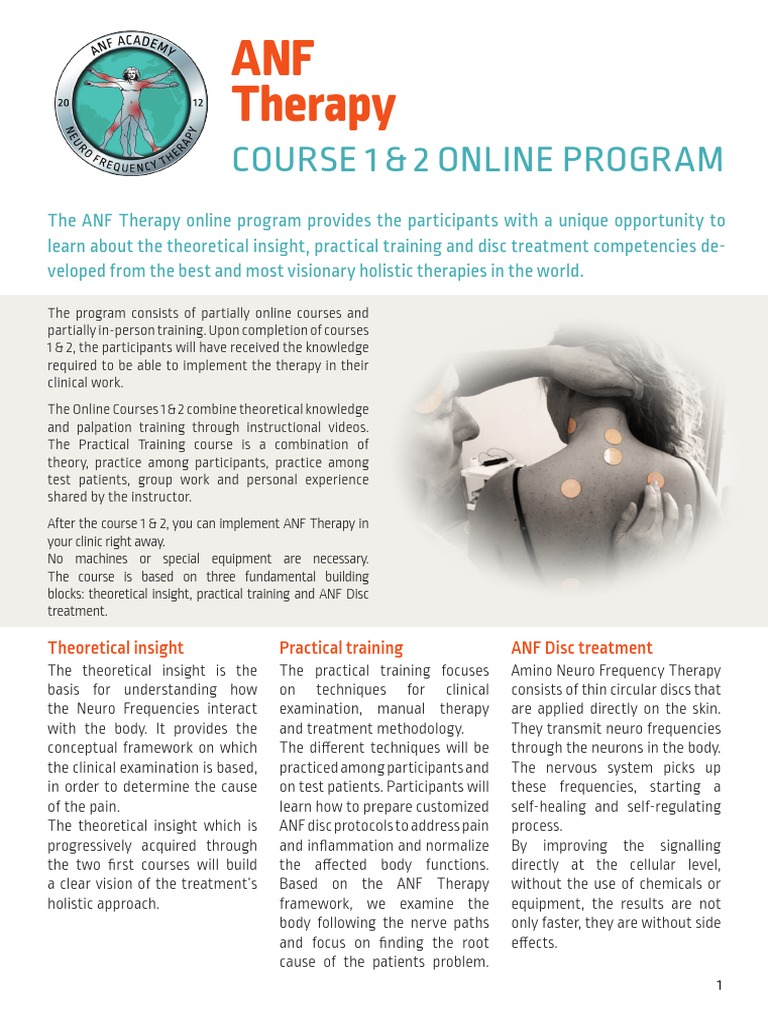 ANF Therapy Online Course Overview | PDF | Alternative Medicine ...