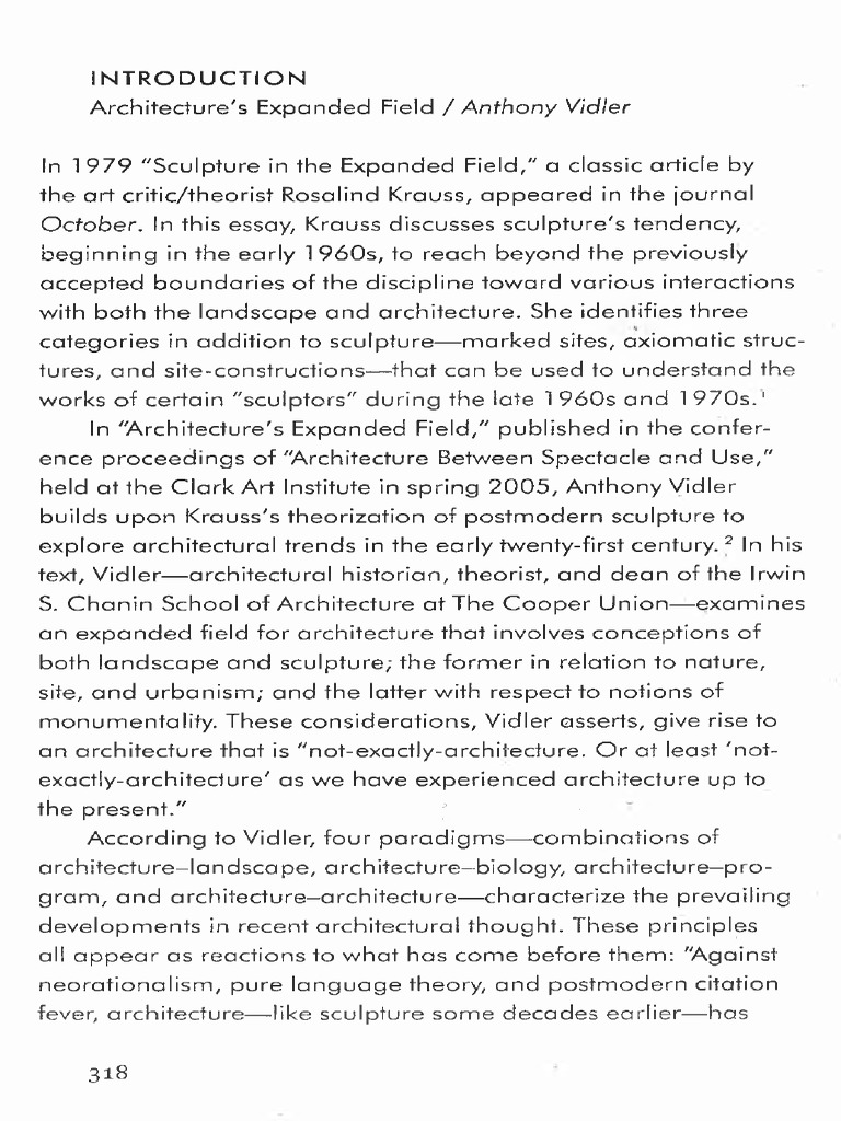 Architectures Expanded Field PDF | PDF | Modernism | Paintings