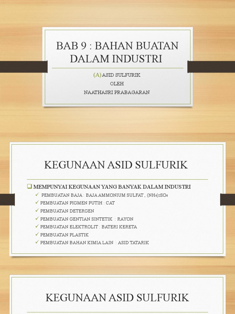 Asid Sulfurik | PDF