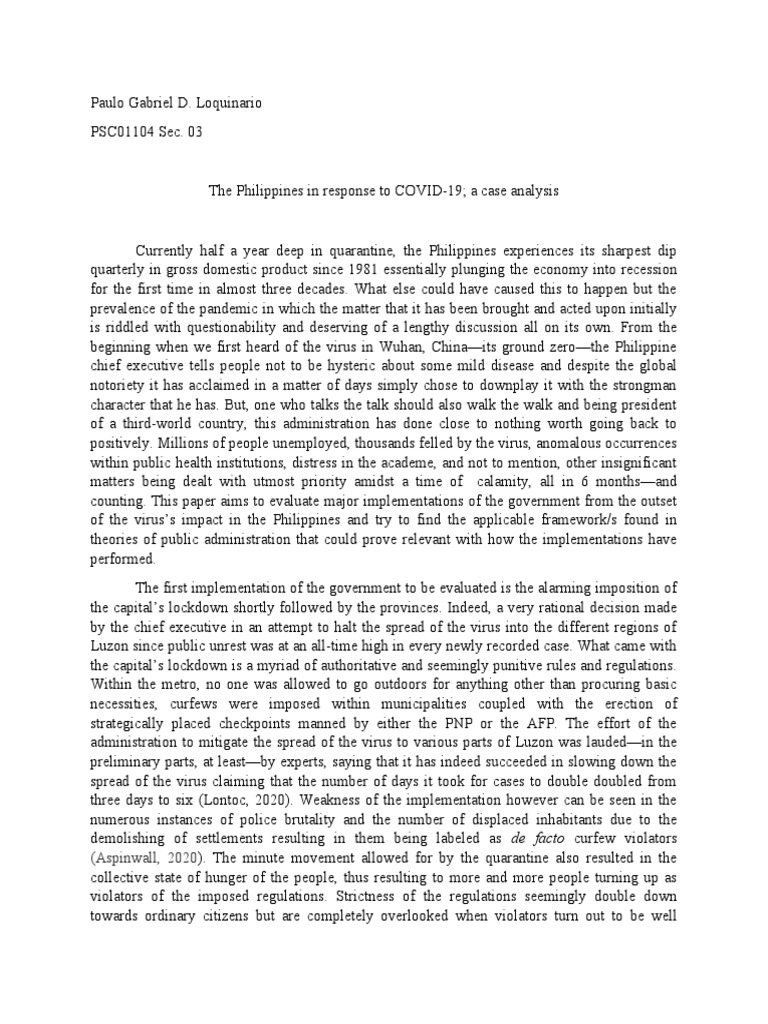 A Case Analysis | PDF | Policy | Government