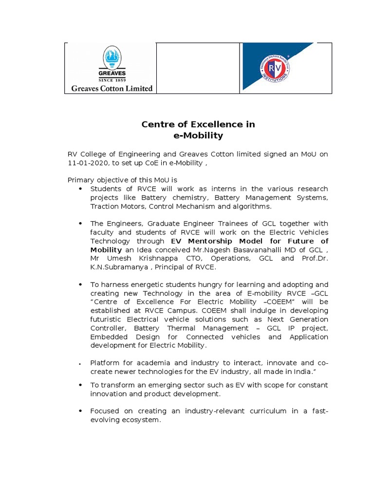 Coe in E-Mobility | PDF | Electric Vehicle | Electric Car