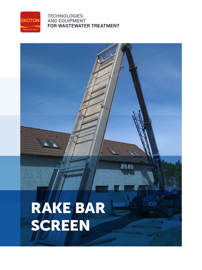 Ekoton Rake Bar Screen Brochure PDF | PDF | Sewage Treatment | Stainless Steel