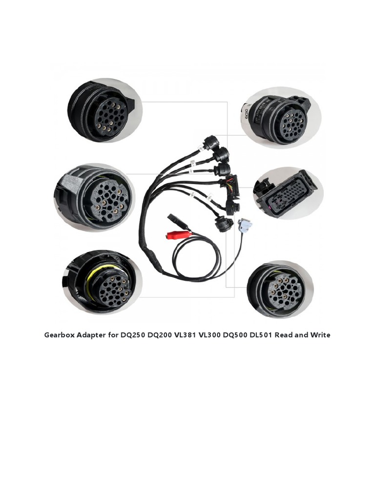 Gearbox Adapter For DQ250 DQ200 VL381 VL300 DQ500 DL501 Read and Write ...