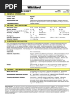 Xylar Data Sheet | PDF | Corrosion | Density