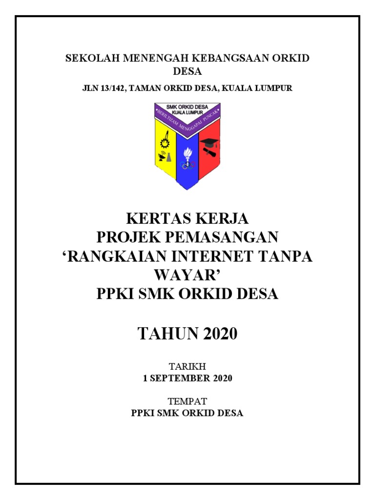 Kertas Kerja Pemasangan Wifi | PDF