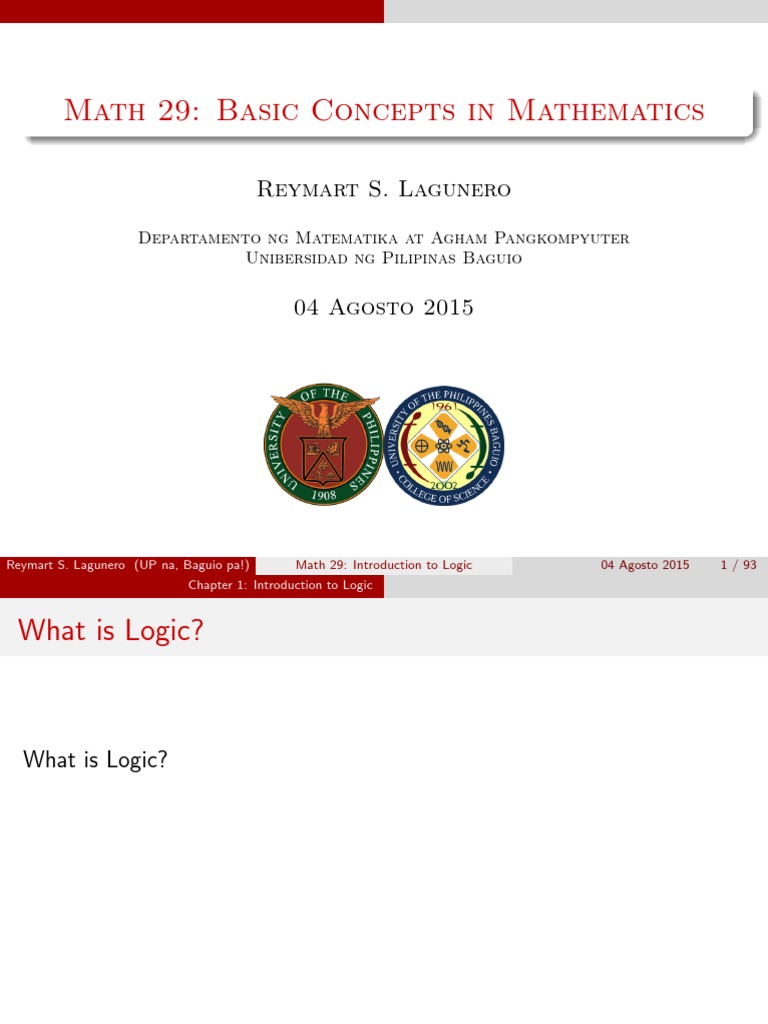 An Introduction to Logic: Defining Statements, Logical Connectives, and ...