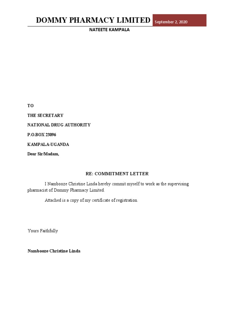 Commitment Letter | PDF