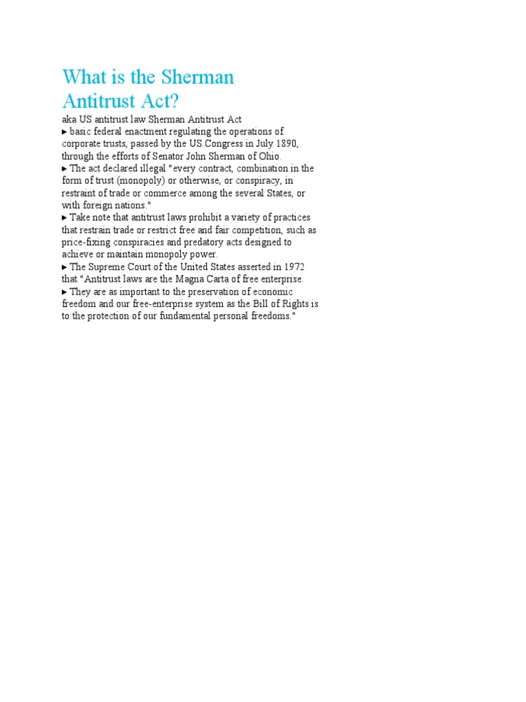 What Is The Sherman | PDF