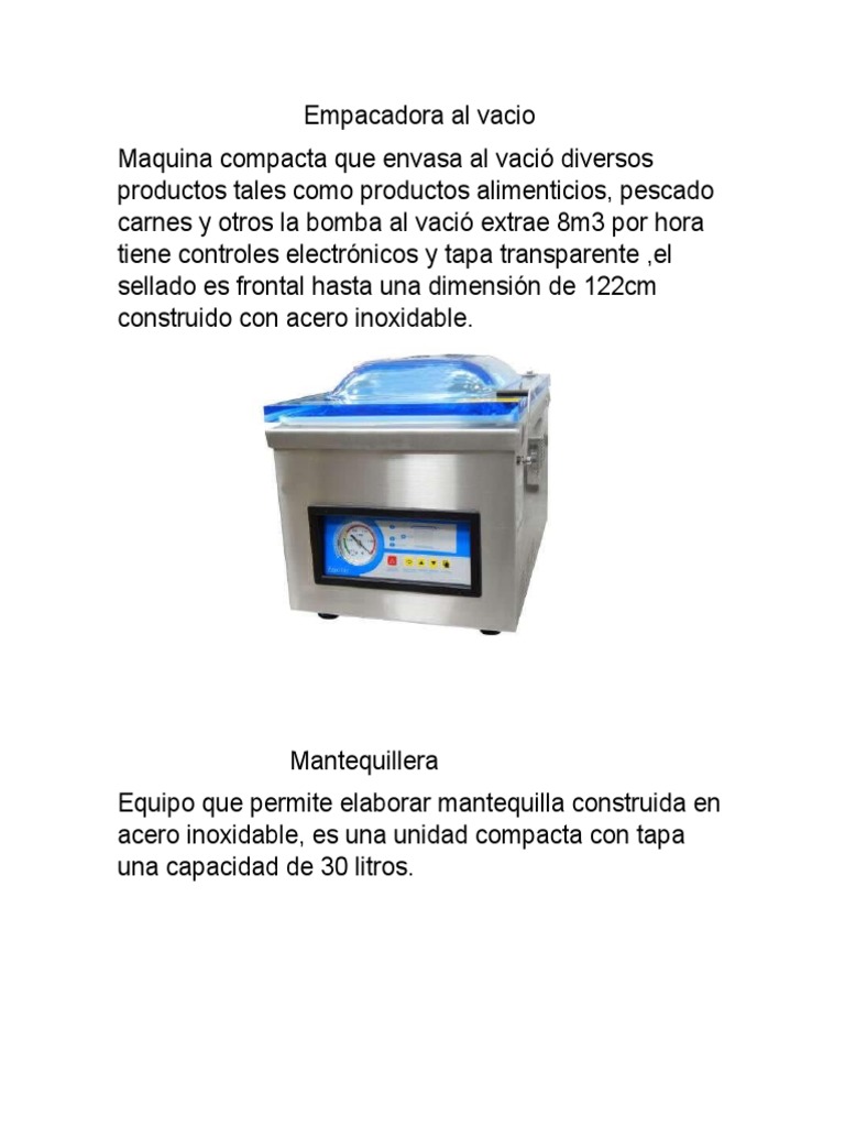 Maquinas | PDF | Queso | Acero