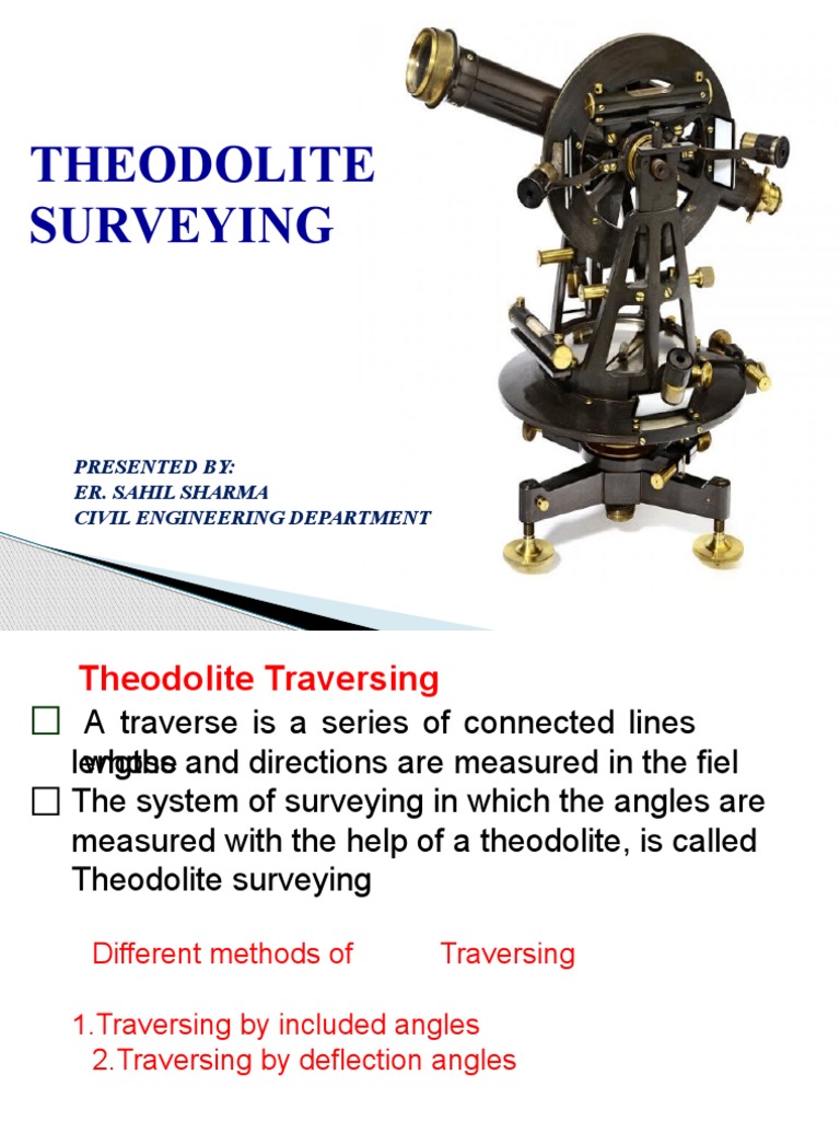 Theodolite Surveying Guide | PDF